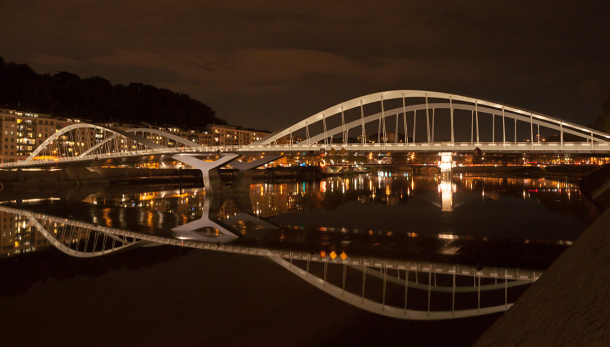Lyon, pont Schuman : nouveau lien sur la Saône de LEA