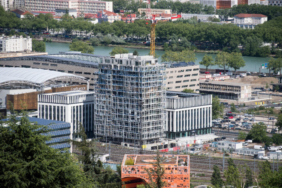 Résidence Ycone de Jean Nouvel à Lyon Confluence, lumière et éclairage