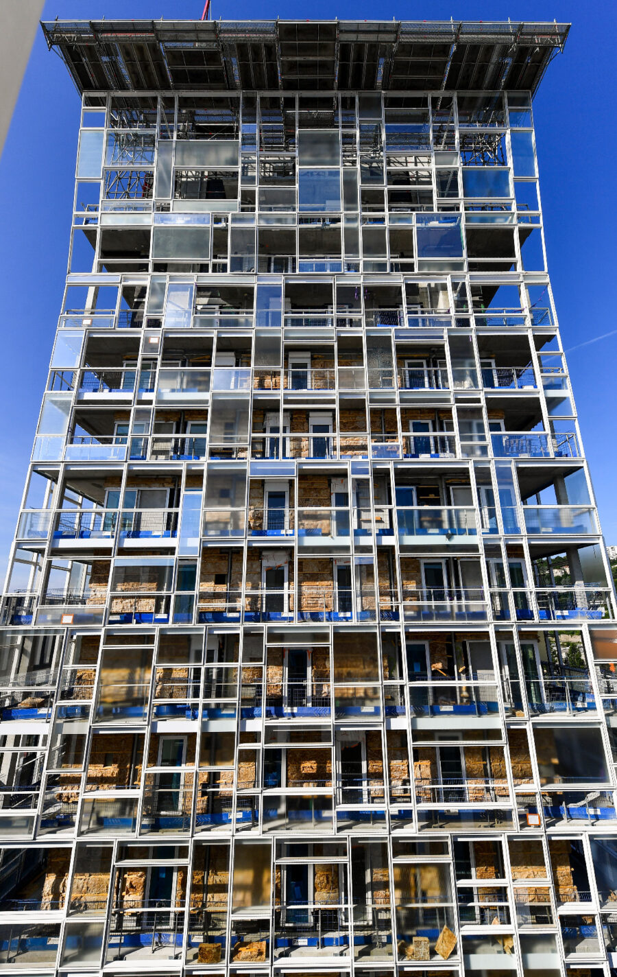 Résidence Ycone de Jean Nouvel à Lyon Confluence, lumière et éclairage