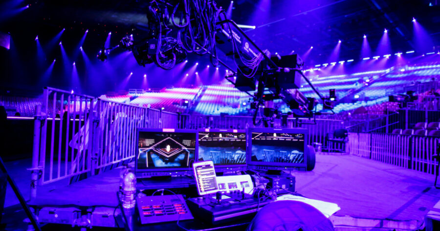 Eurovision 2019 backstage : lighting behind the stage
