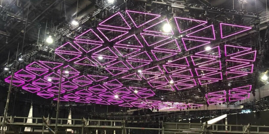 Eurovision 2019 backstage : lighting behind the stage