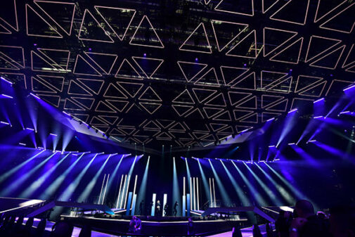 Eurovision 2019 backstage : lighting behind the stage