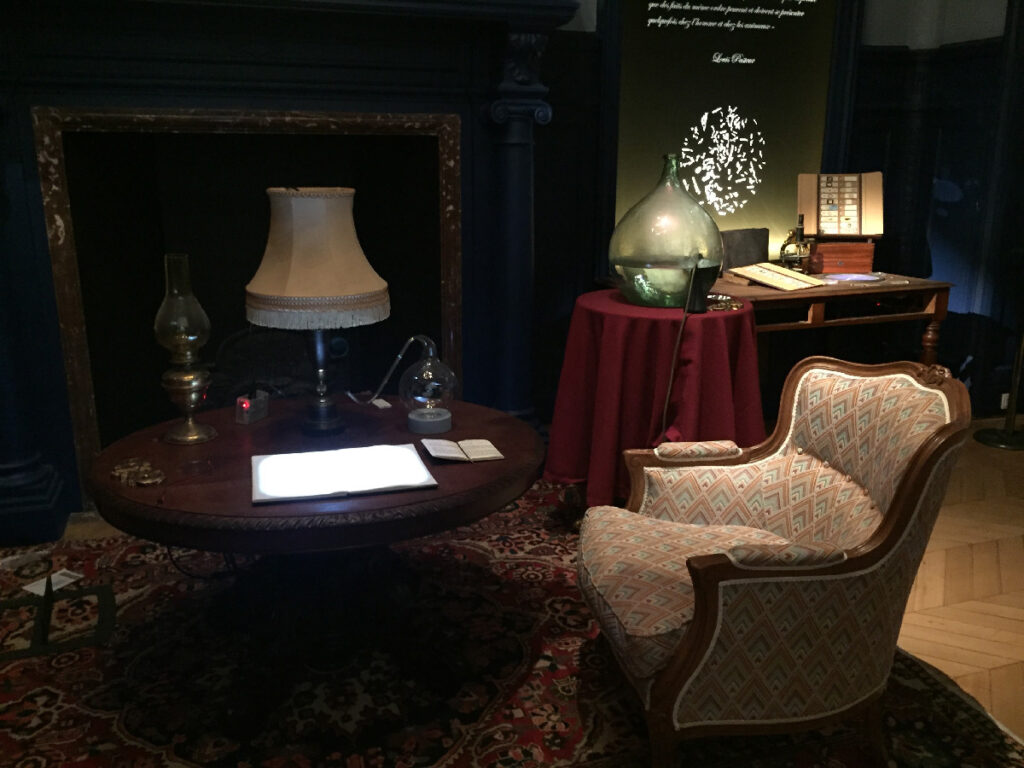 Ambiance tamisée du musée de l’Institut Pasteur de Lille par Noctiluca