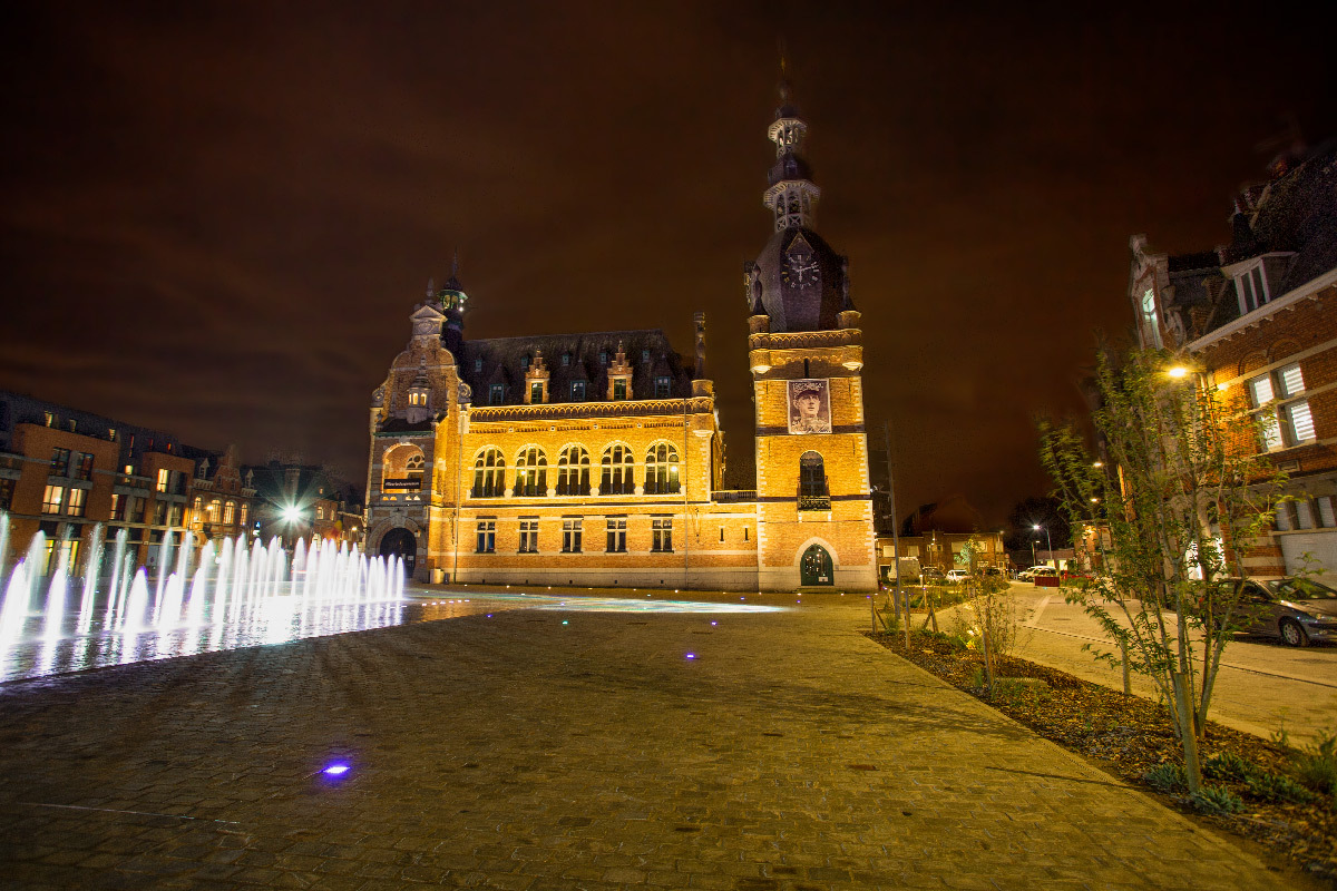 Cœur de ville de Comines : éclairage urbain de Candéliance