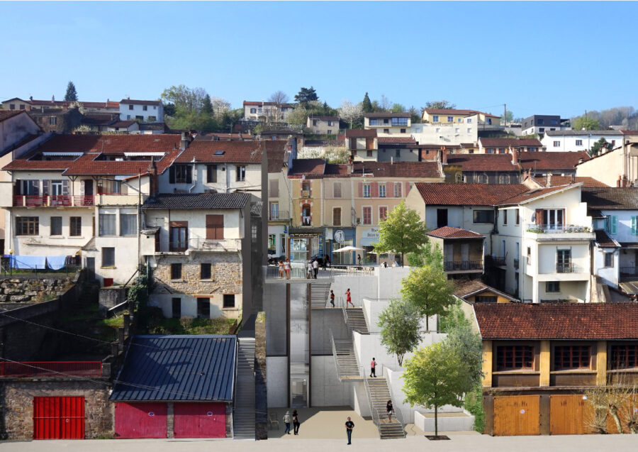 Revitalisation du centre-ville de Decazeville par Quartiers Lumières