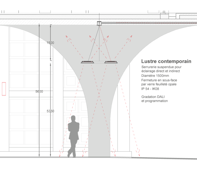La Félicité, superbes arches béton en lumière par 8’18’’