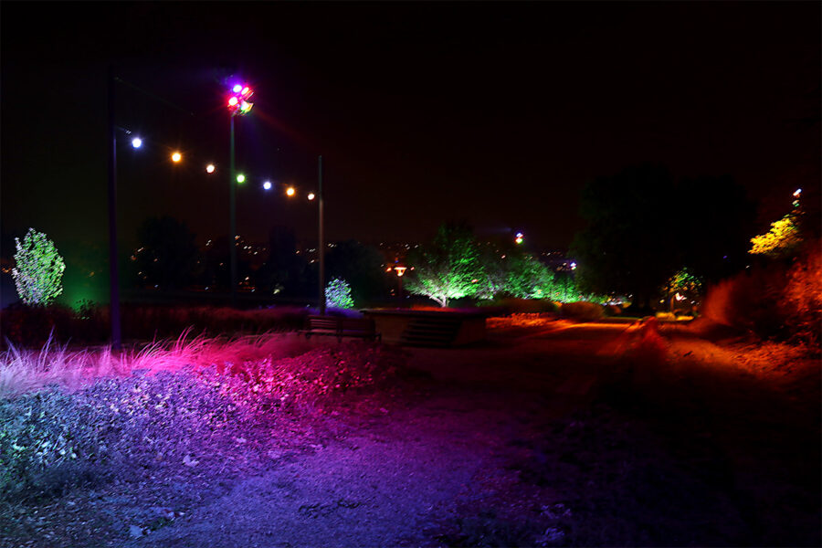 Rénovation en éclairage urbain du quartier de Gerland à Lyon