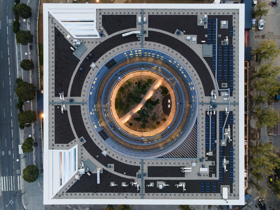 Mise en lumière du CIRC à Lyon, de Demathieu Bard Bâtiment