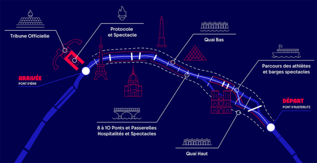 Jeux Olympiques de Paris 2024, cérémonie d'ouverture, la Seine