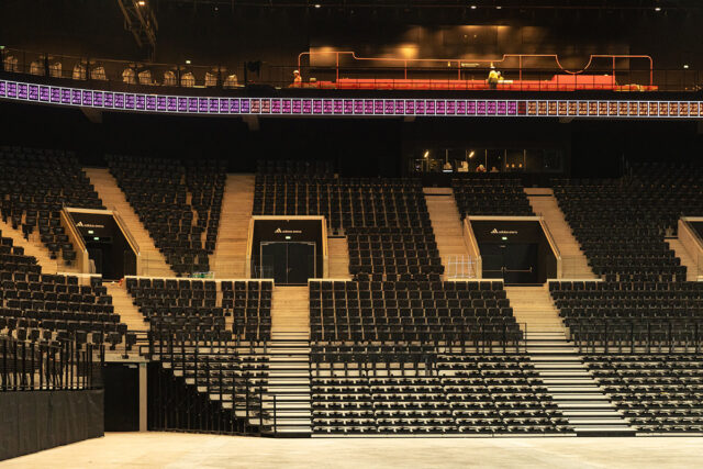 Adidas Arena, luminaires intérieurs extérieurs de Paris 2024