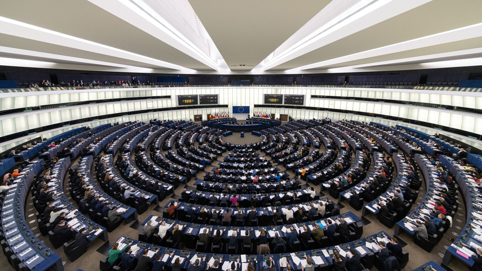 Parlement européen : rénovation LED de l’hémicycle de Strasbourg