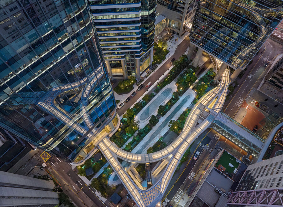Lumière sur Taikoo Place à Hong Kong, par Speirs Major