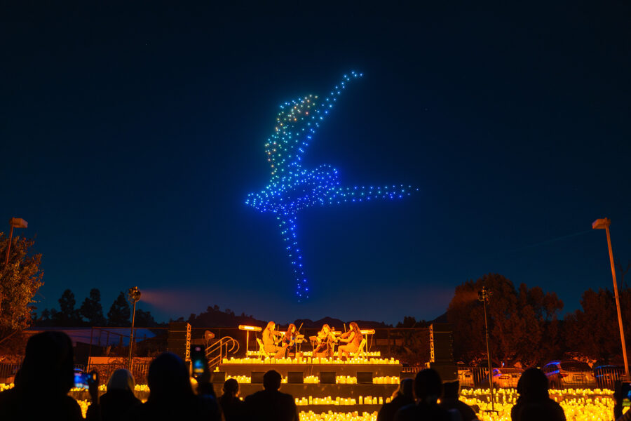 Drone art show 2026 de Paris à Lyon avec 1000 drones lumineux